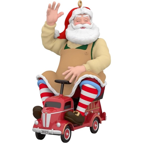 Hallmark | Holiday | 222 Hallmark Toymaker Santa Claus Figurine On Red ...